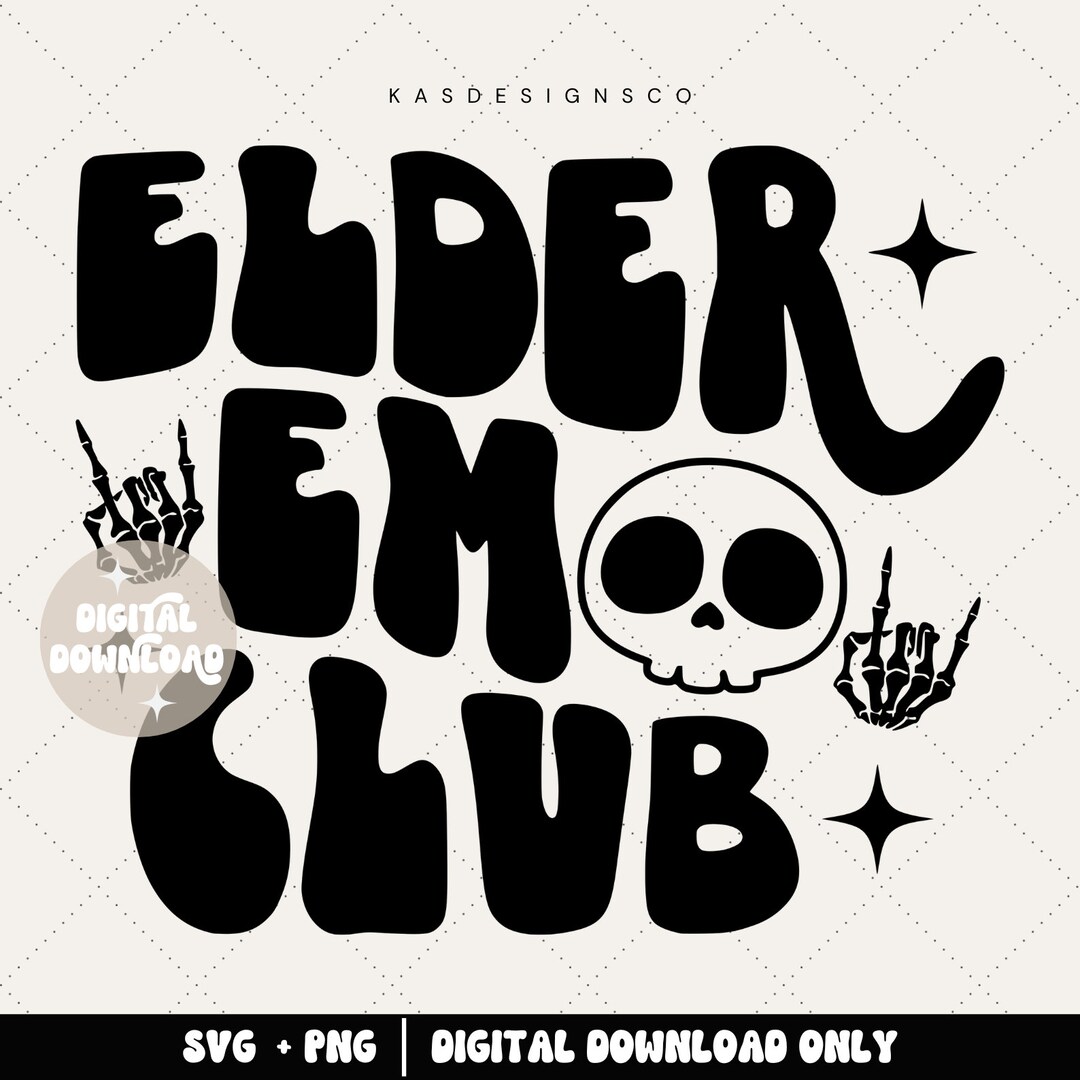 Elder Emo Club Svg, Emo Club, Elder Club Svg, Emo Svg, Emo Forever Svg ...