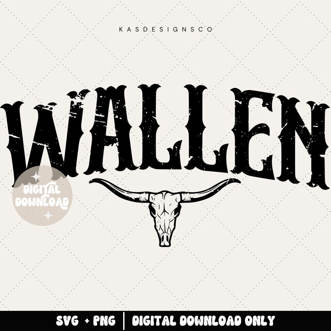 Wallen Bull Skull - Digital PNG - Western Bull Png - Cowboy Png ...
