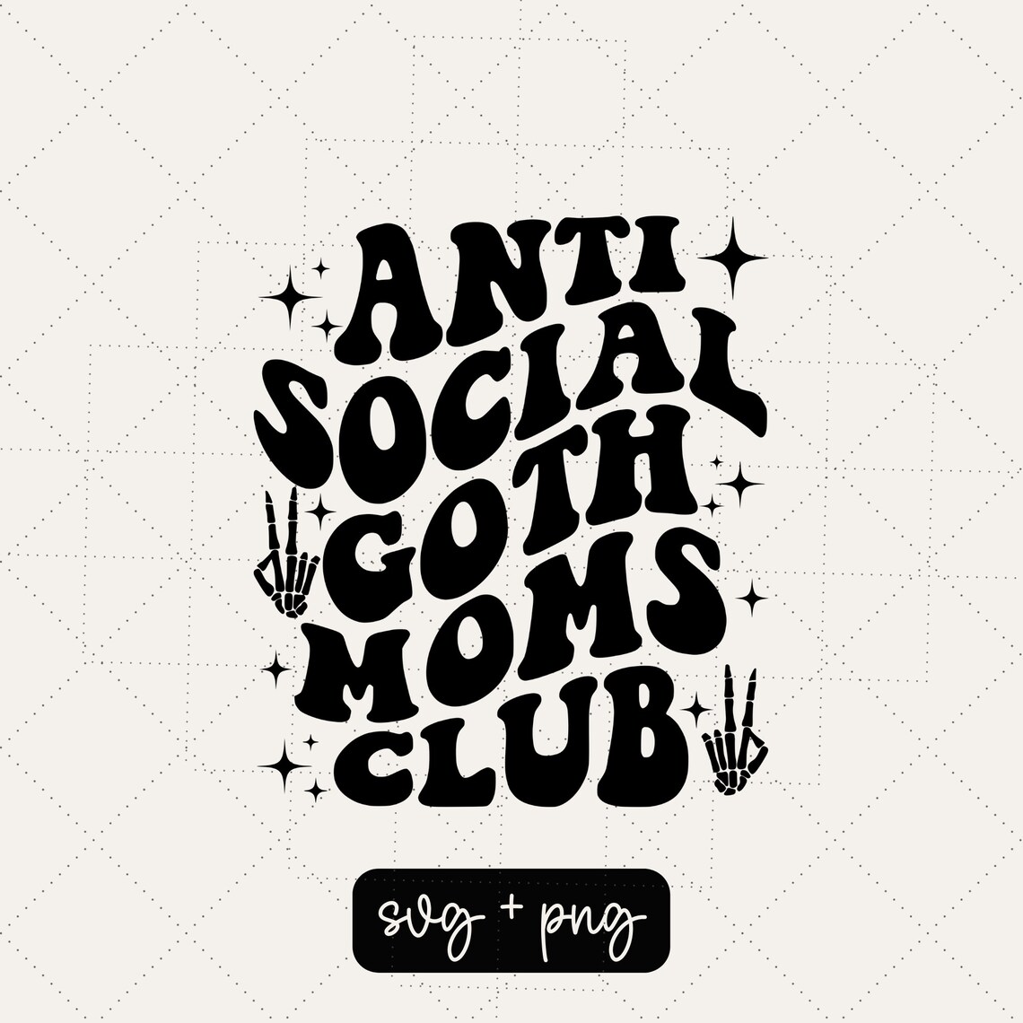 Anti Social Goth Moms Club Svg Goth Mom Svg Goth Svg - Etsy