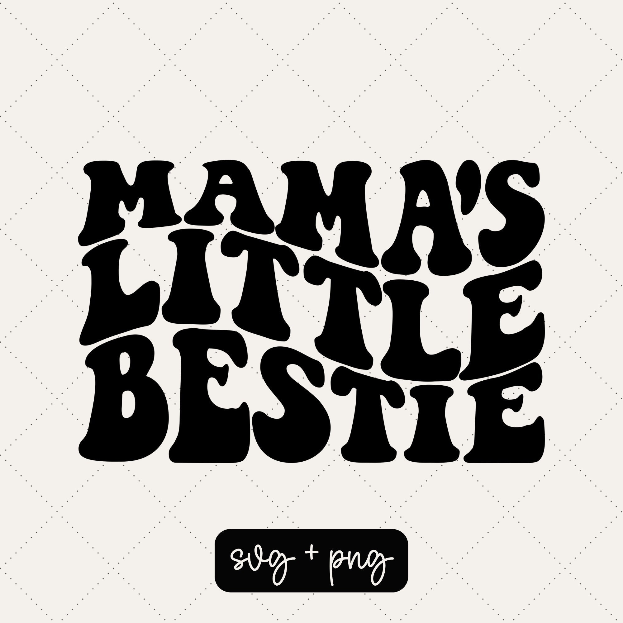Mama's Little Bestie Svg Besties Svg Mama and Me - Etsy Canada