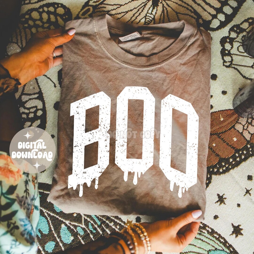 Original Creator, Halloween Drips Svg, Boo Svg, Sublimation Png ...