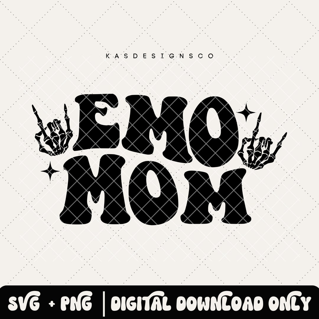 Emo Mom Svg, Emo Svg, Goth Svg, Gothic Svg, Emo Vibes Svg, Trendy Wavy ...