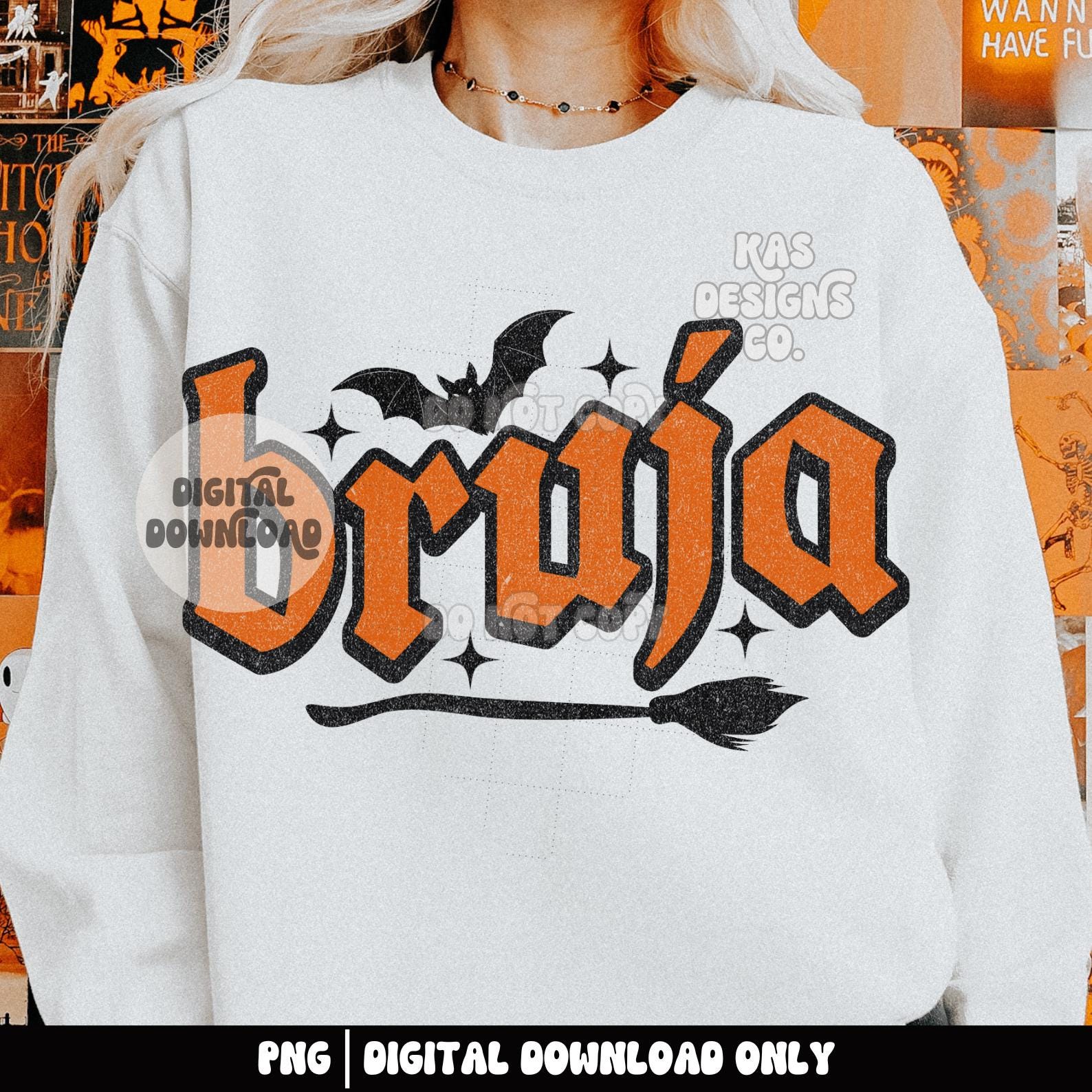 Bruja Png, Halloween Sublimation Png, Witch Png, Witchy Png, Bruja ...