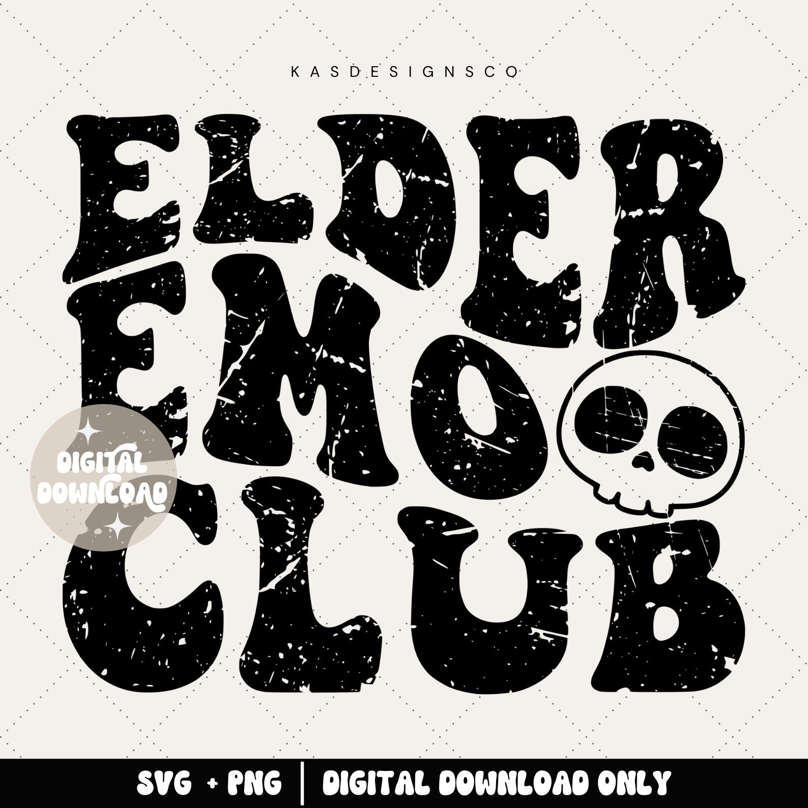 Elder Emo Club Svg, Elder Emo Png, Emo Club Svg, Gothic Svg, Skull Svg ...