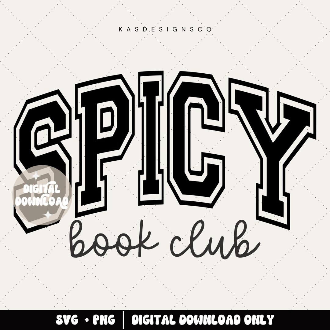 Spicy Book Club Png | Spicy Png | Spicy Svg | Spicy Book Club Svg ...
