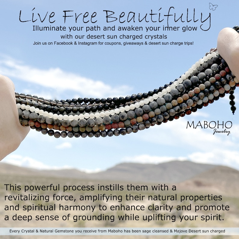 Flower Agate Stretch Bracelet Quality Natural Sakura Stone Beads AKA ...
