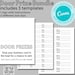 Door Prize Sign & Tickets | Business Card Raffle Editable Canva ...