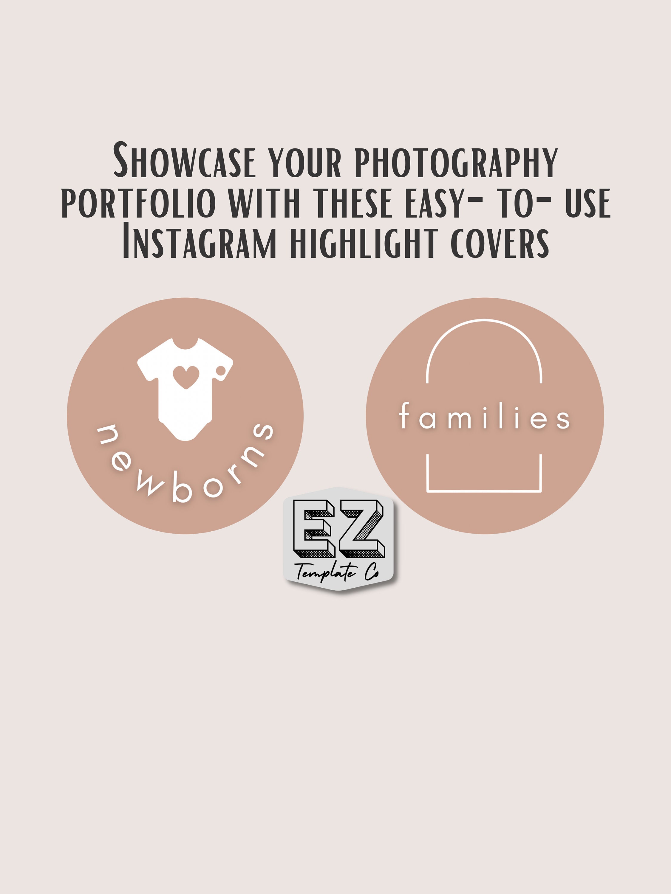 Editable Photography Highlight Covers for Instagram | Minimalist Modern ...