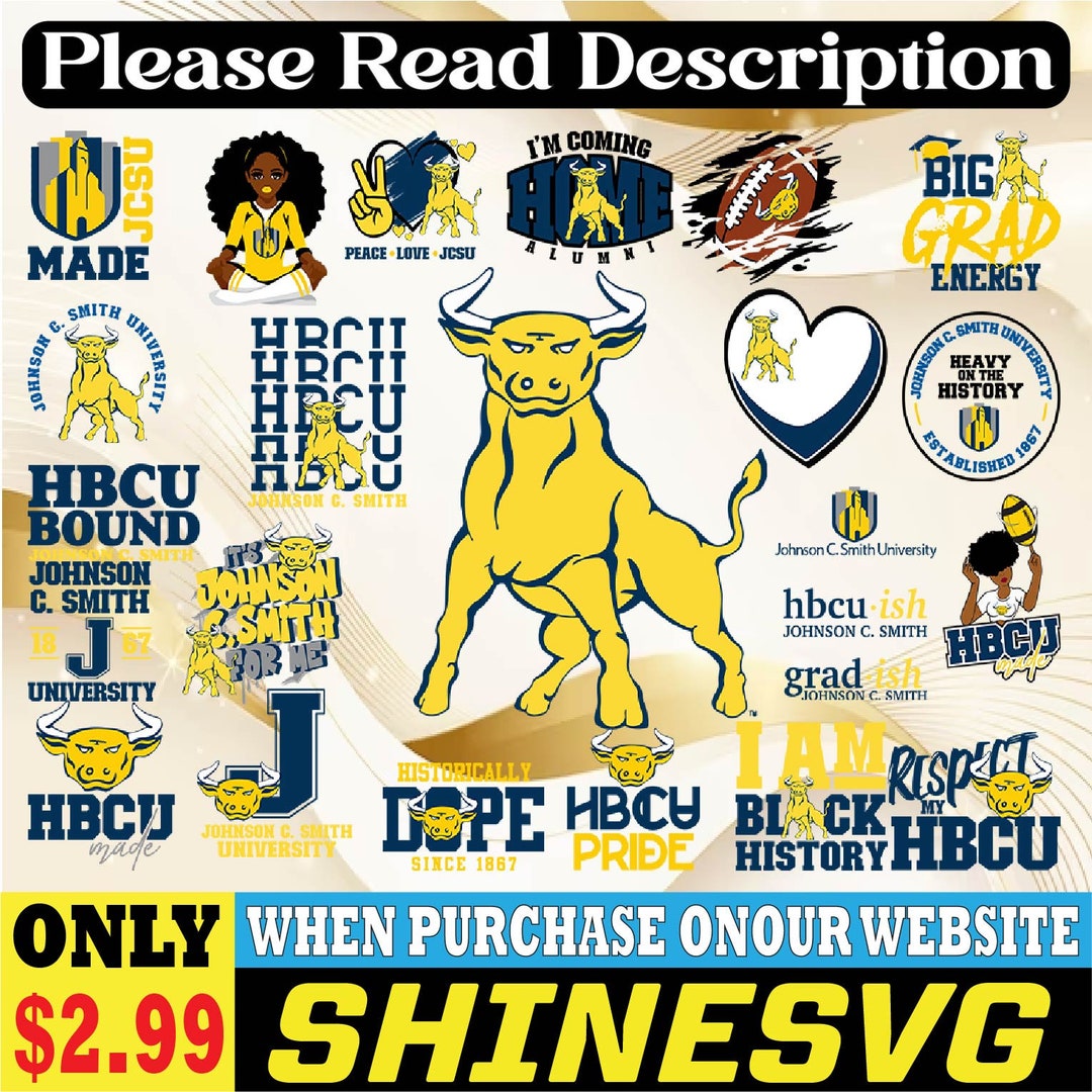 Johnson Smith Football Team Svg Johnson Smith Svg HBCU Team - Etsy
