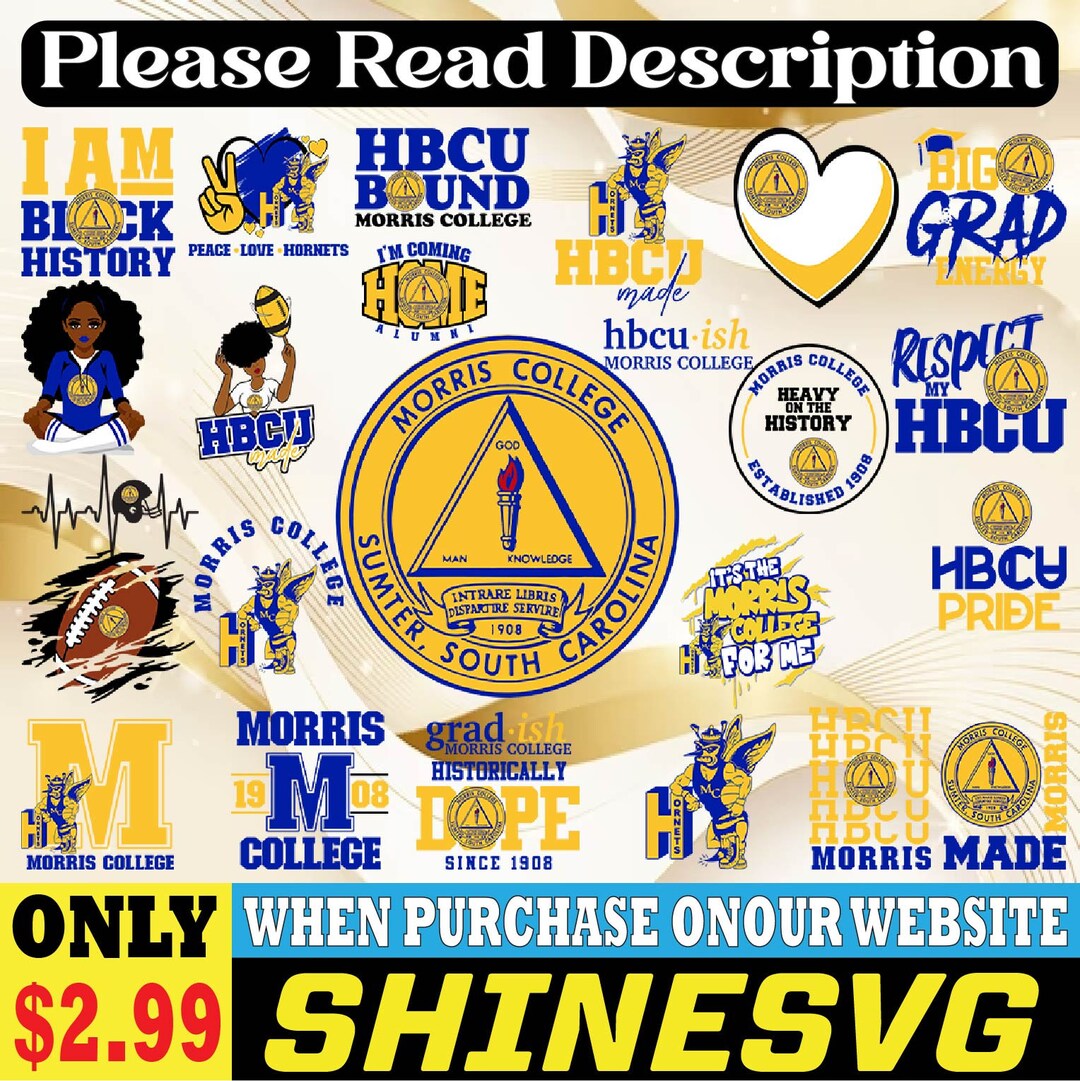 Morris College Football Team Svg Morris College Svg HBCU - Etsy
