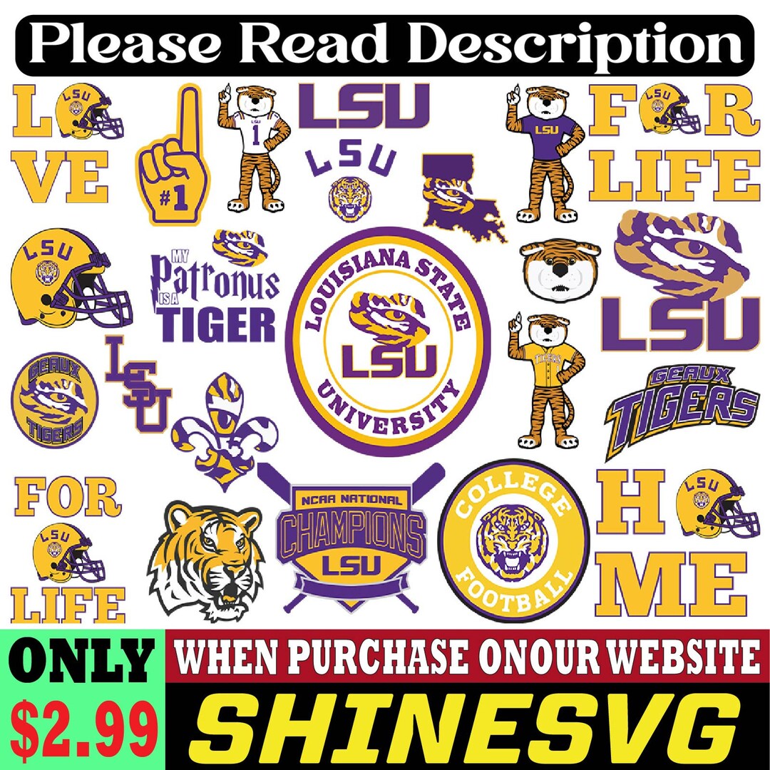Lsu-tigers Football Team Svg Lsu-tigers Svg NCAA Teams - Etsy Canada