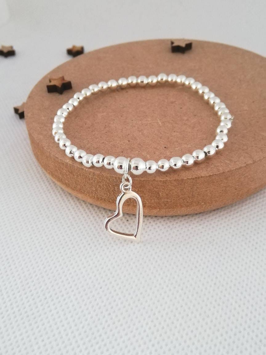 Silver Stacking Bracelets Beaded Bracelets Bracelet Set - Etsy UK