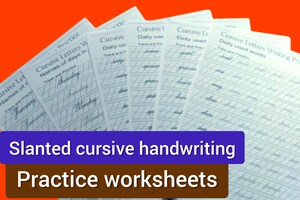 Printable Handwriting Worksheets5 Pages letters, Words, and Sentences ...