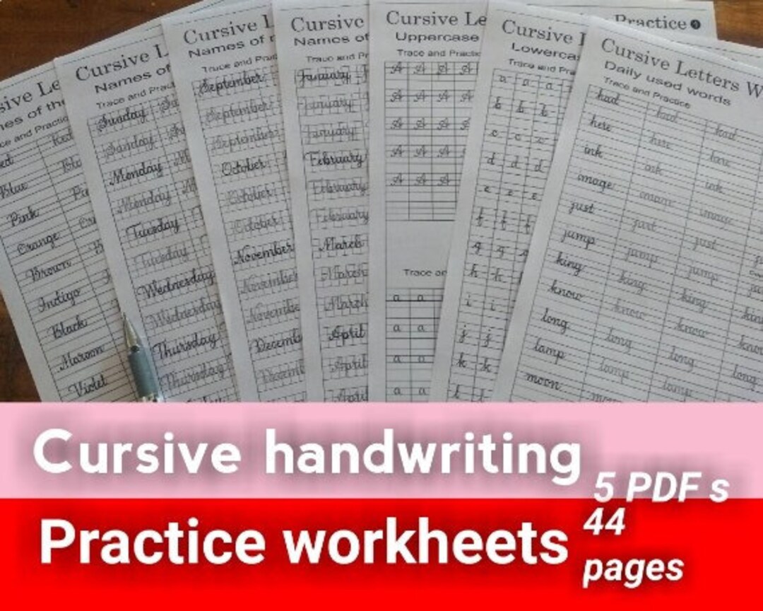 Printable Regular Cursive Handwriting Practice Worksheets Etsy printable-regular-cursive-handwriting-practice-worksheets-etsy