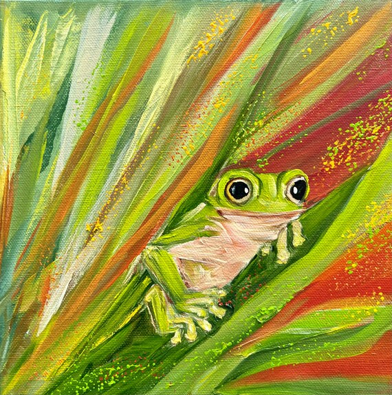 Frog Oil Painting