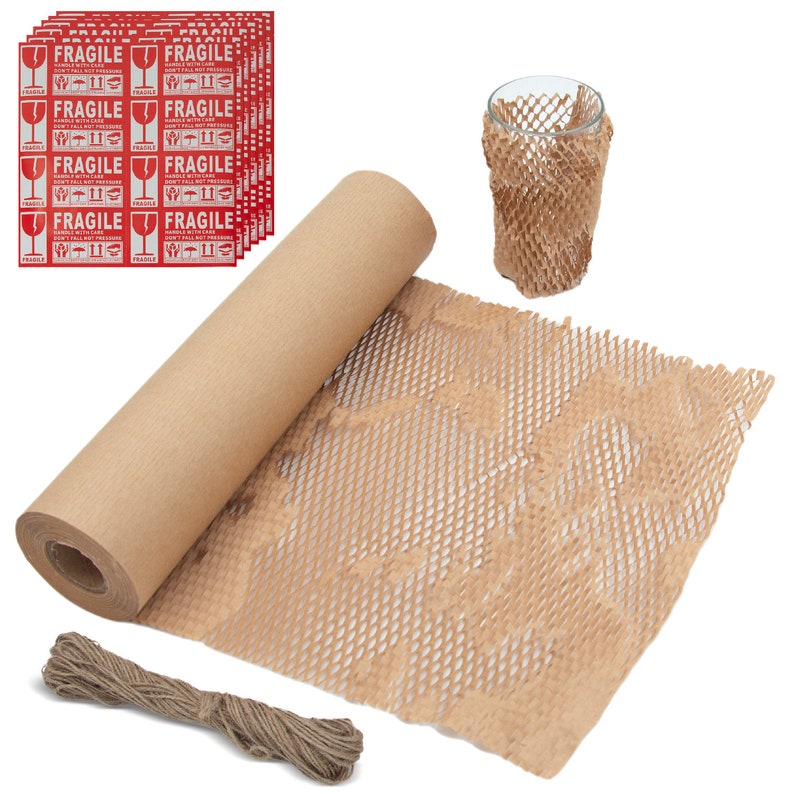 12”x2500" Honeycomb Packing Paper for Moving Breakables, Shipping. Eco ...