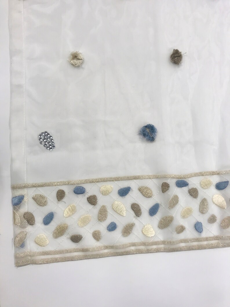 A Pair of Confetti Sheer Curtain Panels (set of 2) European Polka Dots ...
