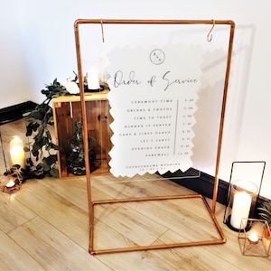 Industrial Copper Pipe Sign Stand | Listing for Stand Only | A1/A2 ...