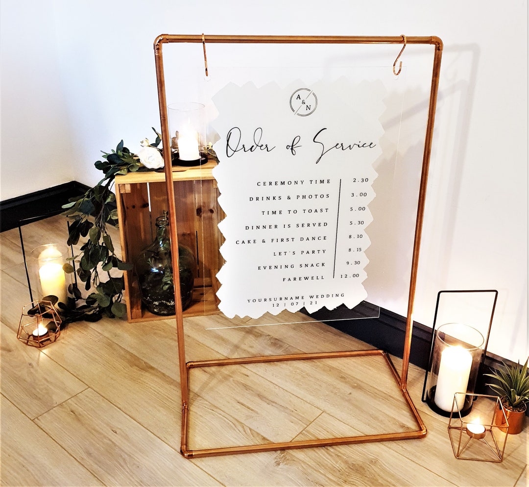 Industrial Copper Pipe Sign Stand | Listing for Stand Only | A1/A2 ...