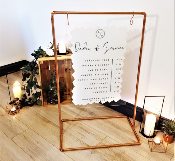 Industrial Copper Pipe Sign Stand Listing for Stand Only | Etsy