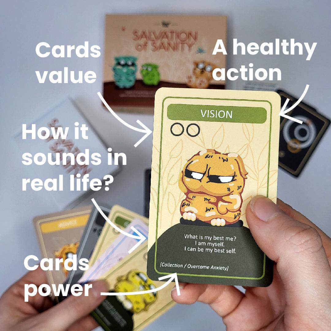 Mentalhealth Group Therapy Game Anti Anxiety Cards Stress Reliever ...