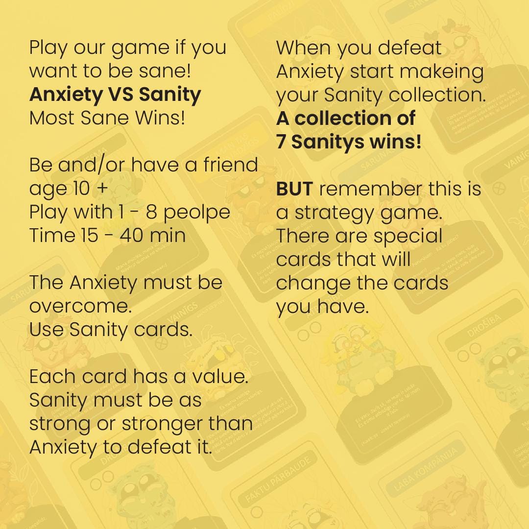 Mentalhealth Group Therapy Game Anti Anxiety Cards Stress Reliever ...
