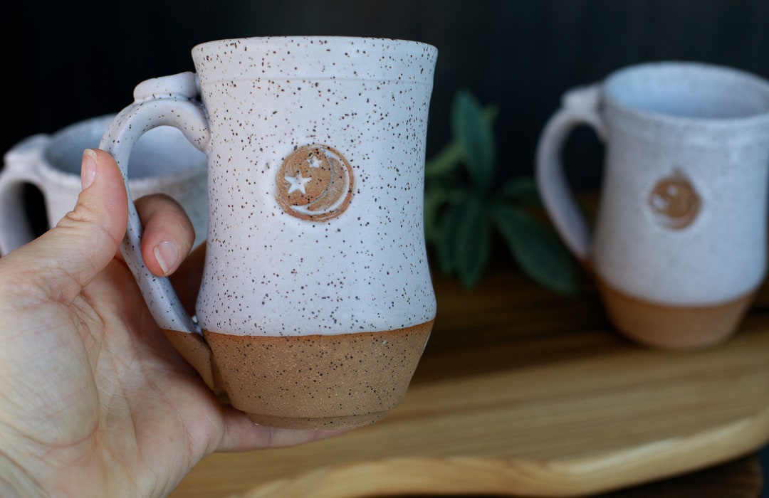 Handmade Ceramic Moon and Stars Mug - Etsy
