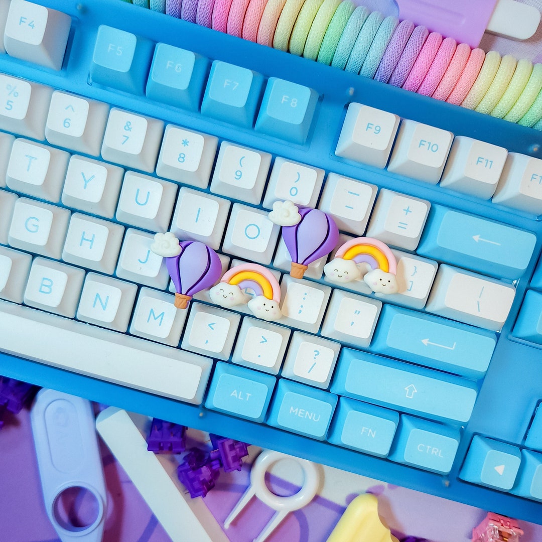Balloon & Rainbow Keycap, Mechanical Keyboard, Custom Keyboard, Cherry ...