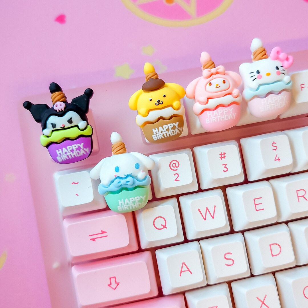 Kawaii Keycap, Birthday Keycap, Gift Set, Mechanical Keyboard, Artisan ...