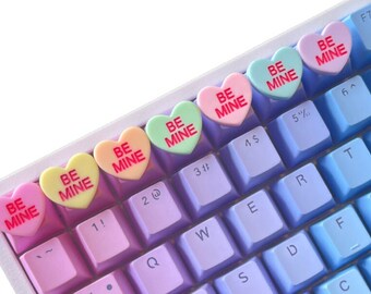 Heart Resin Keycap Backlit Artisan Keycap Clear Gold - Etsy