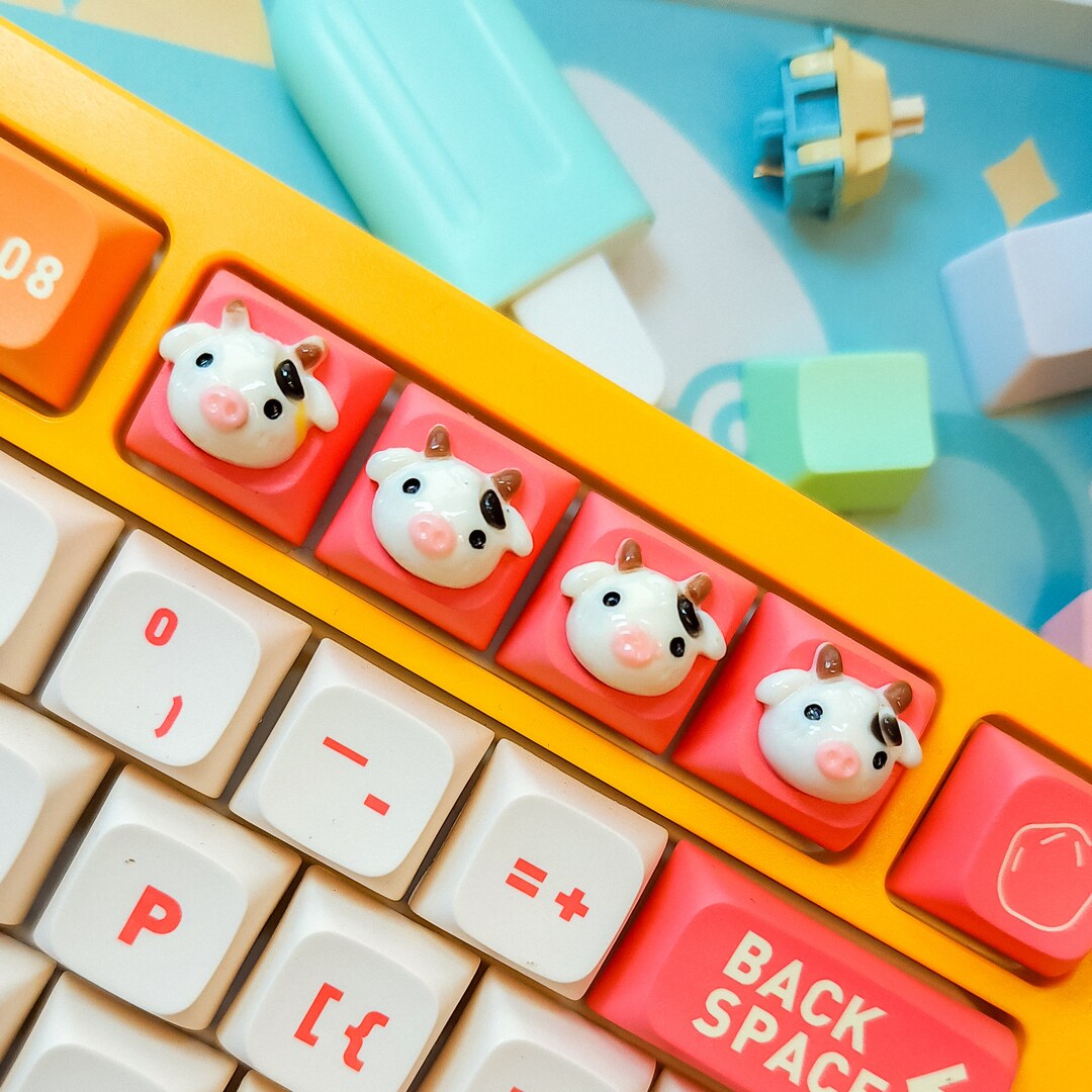 Mini Cow Keycap - Etsy