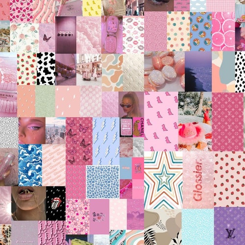 125 Preppy Photo Collage Kit digital Download - Etsy