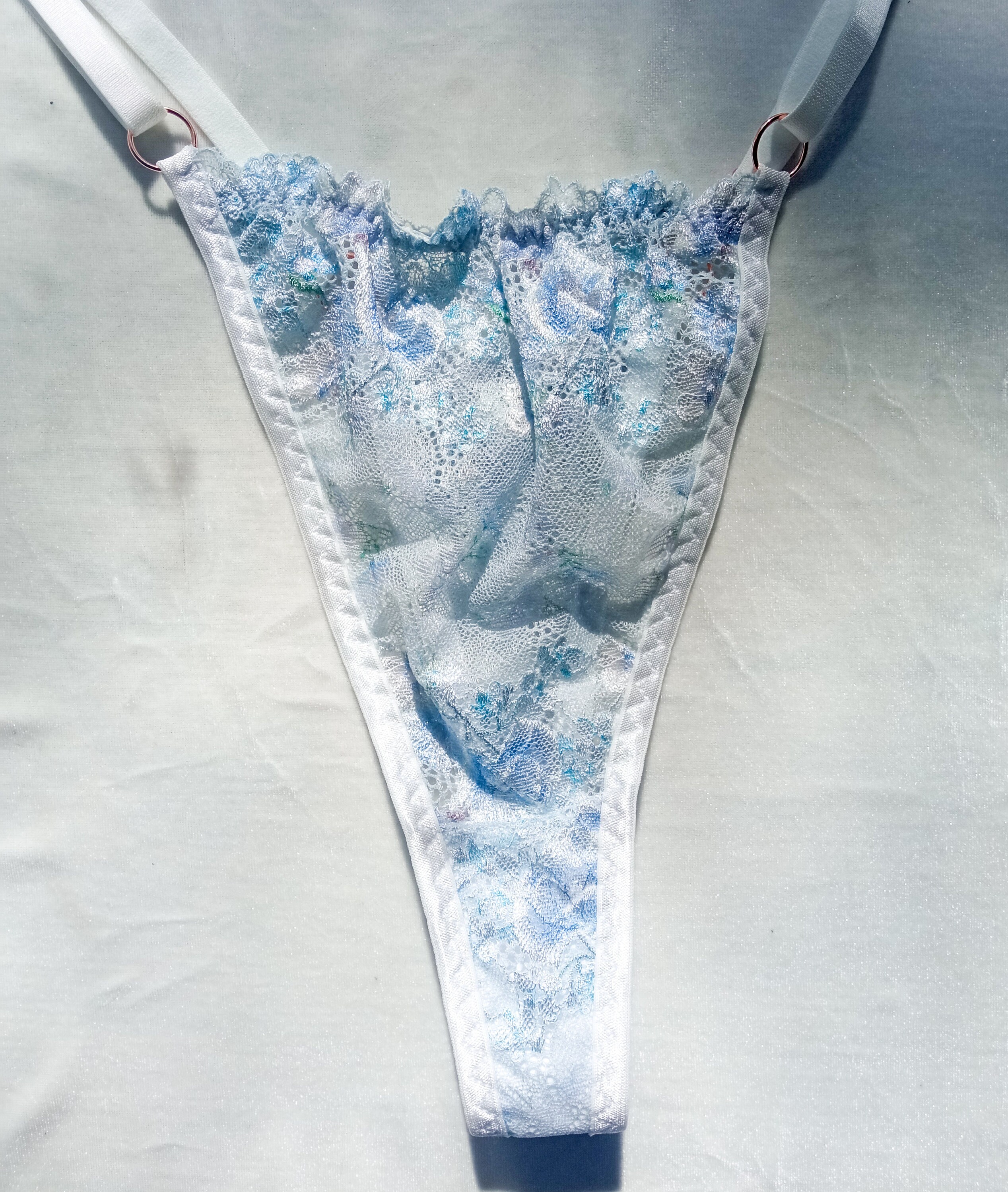 Blue Dreamy Thong, Skies on Your Body - Etsy