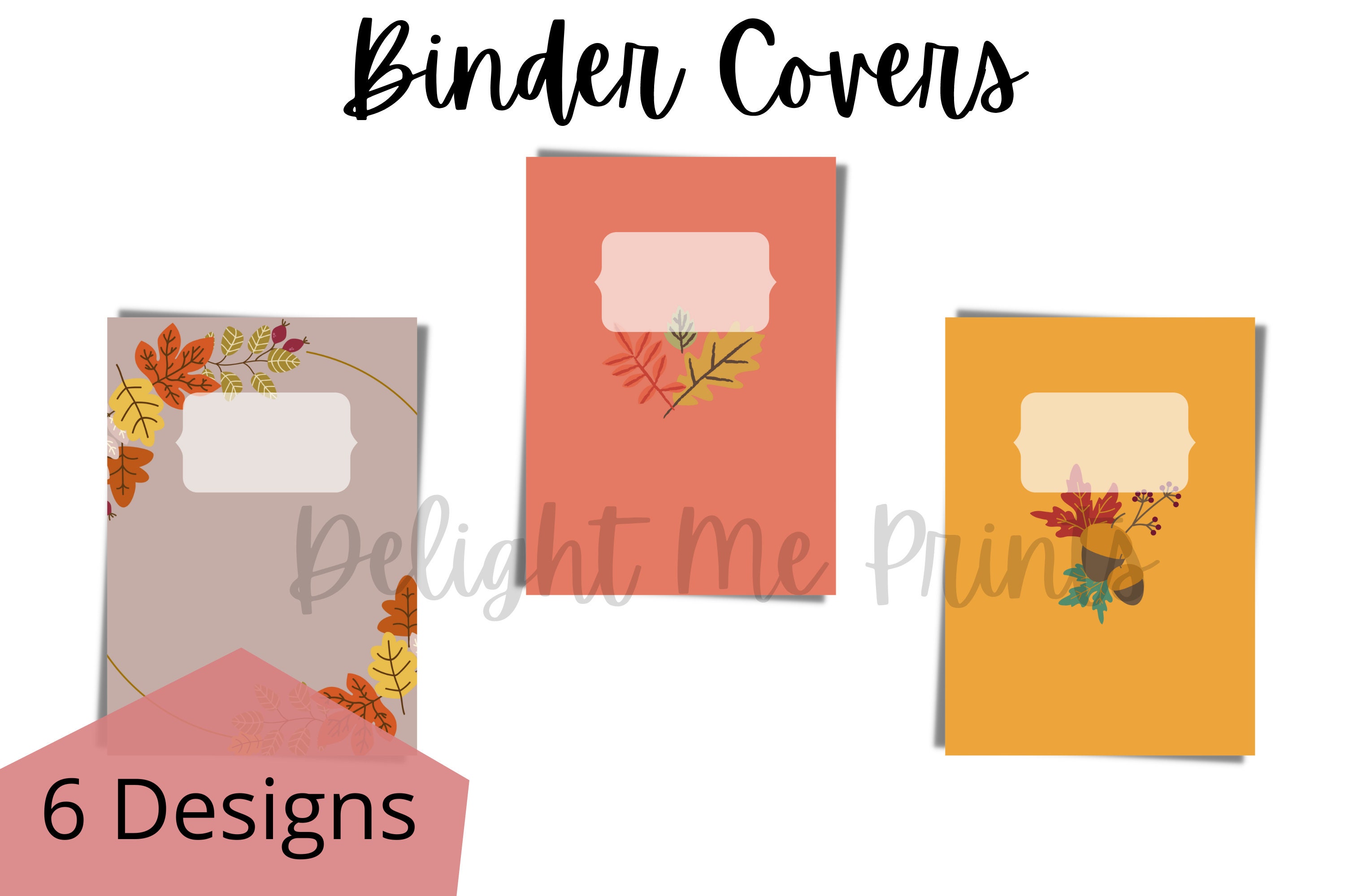 Binder Cover Printable Fall Binder Coverboho Binder - Etsy