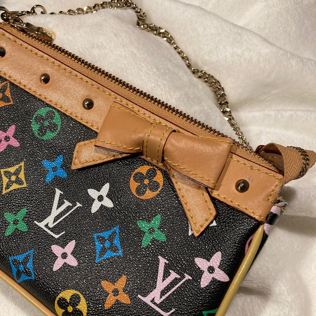 Handbag Mash-up! Multicolor Vintage LV Pochette Handbag With a ...