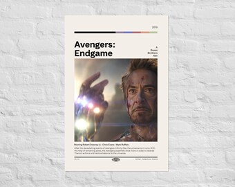 Avengers Endgame Poster Vintage - Etsy