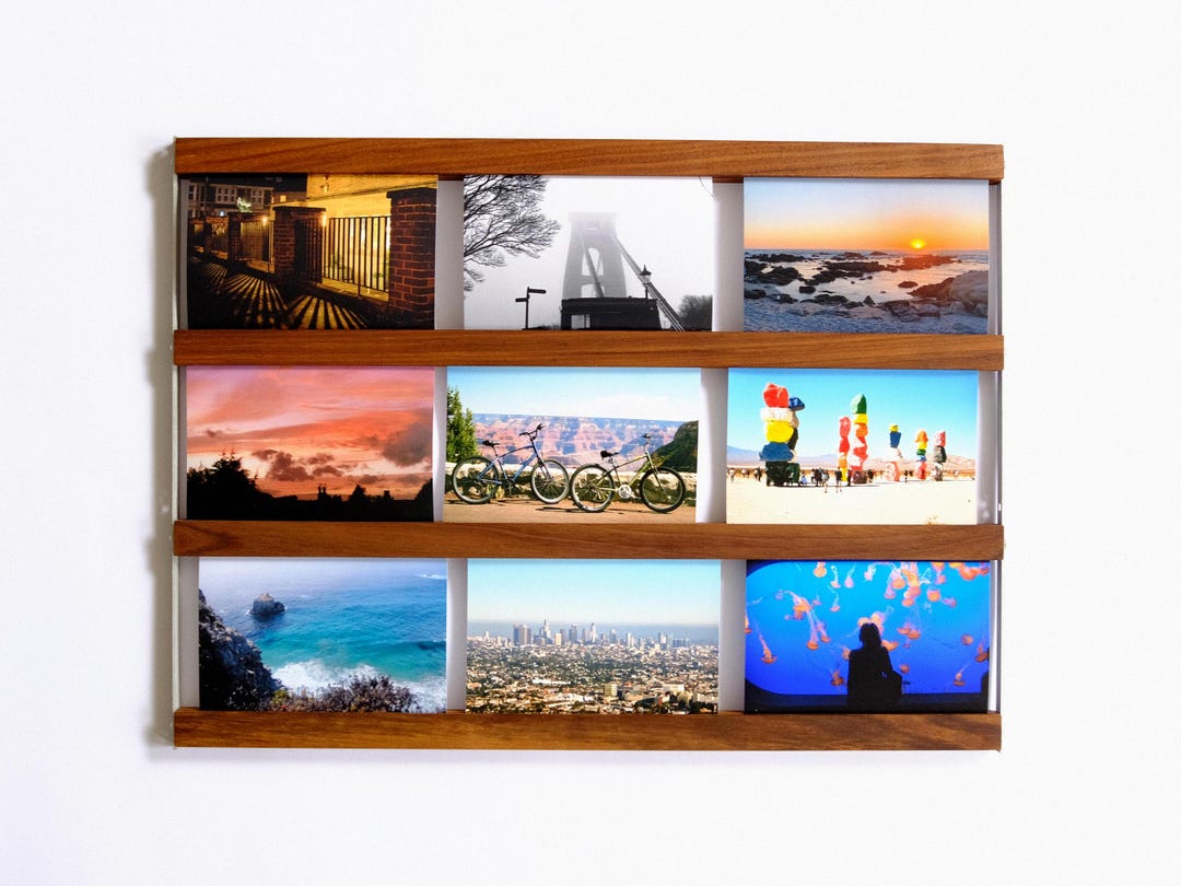 Wooden 6x4 Multi-picture Collage Frame Available in Oak or Walnut With ...