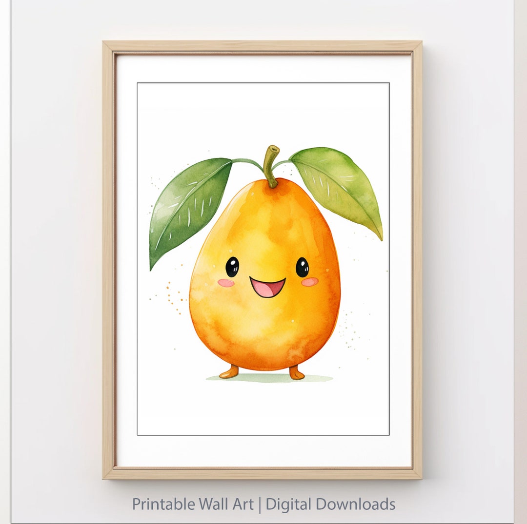 Mango Printable Art Print Mango Photo Mango Wall Art Nursery Gallery ...
