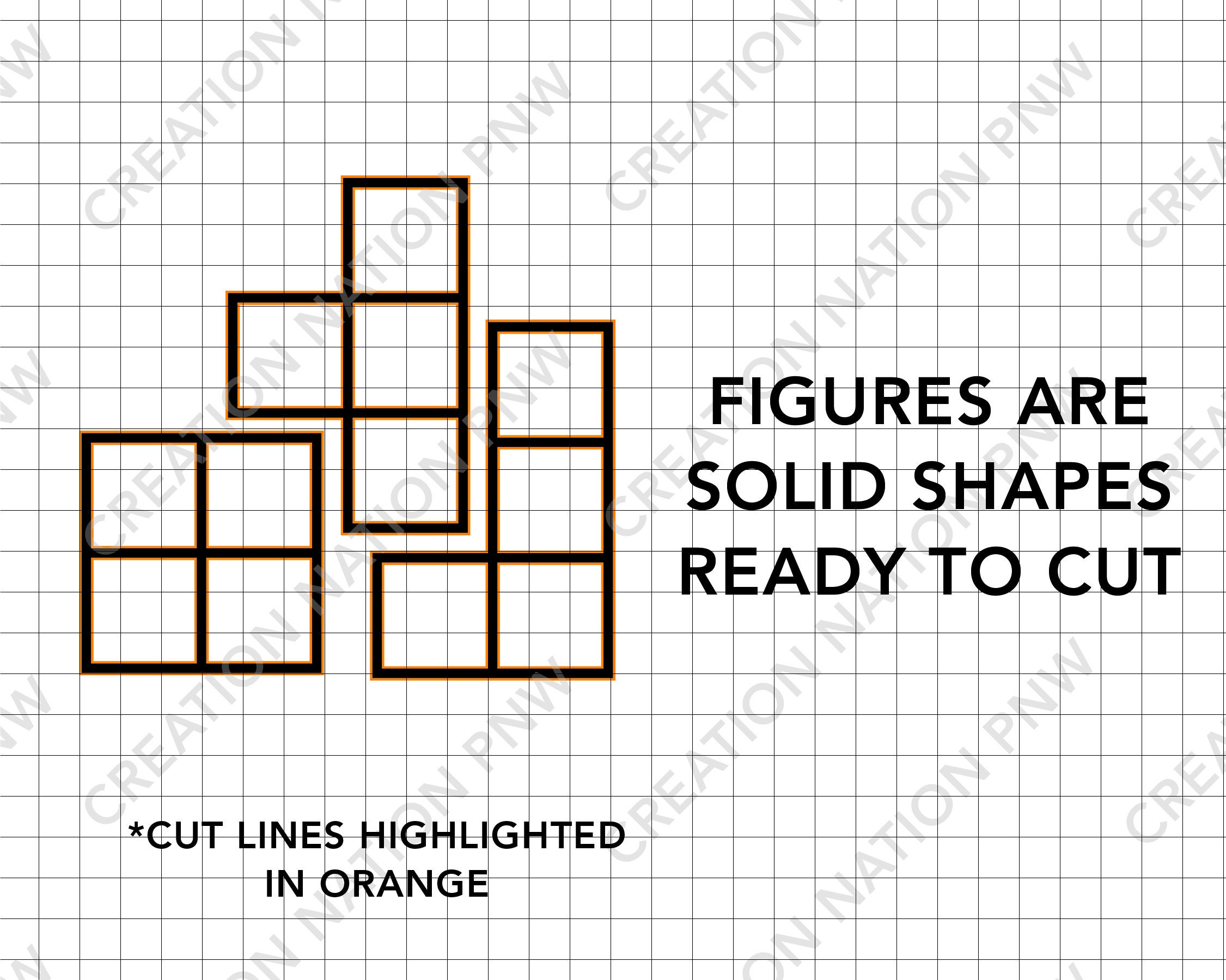 Tetris Shape Bundle-cuttable Files for Vinyl Cutters Instant Digital ...