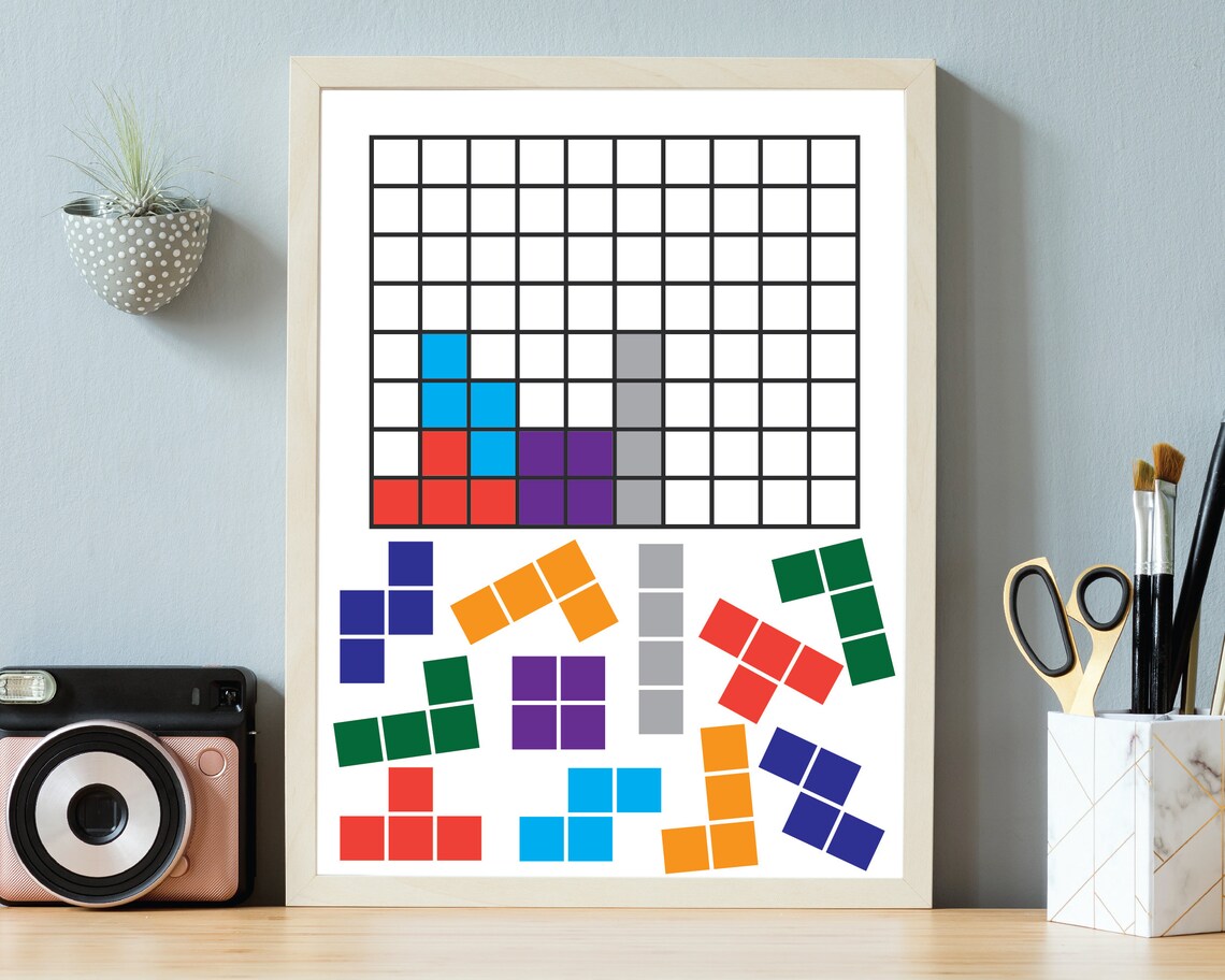Tetris Shape Bundle-cuttable Files for Vinyl Cutters Instant Digital ...