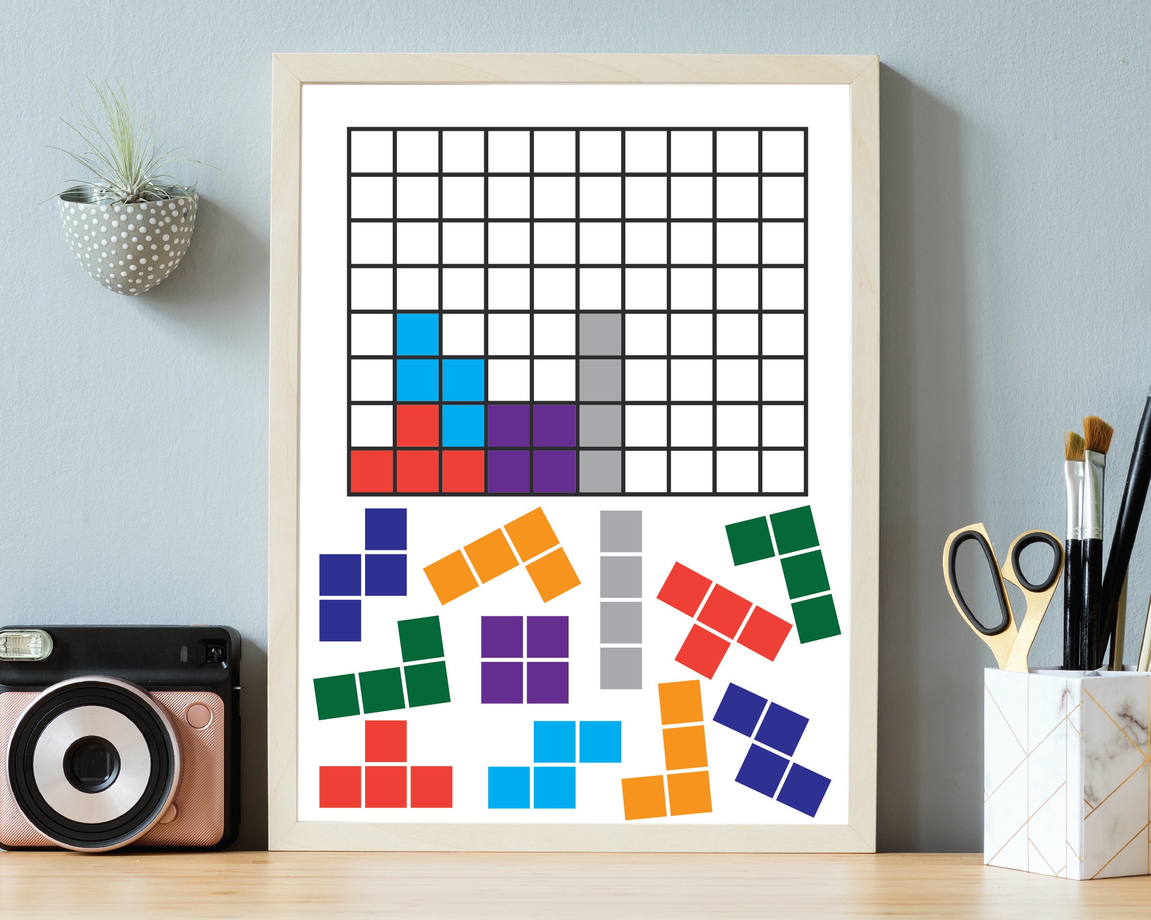 Tetris Shape Bundle-cuttable Files for Vinyl Cutters Instant Digital ...