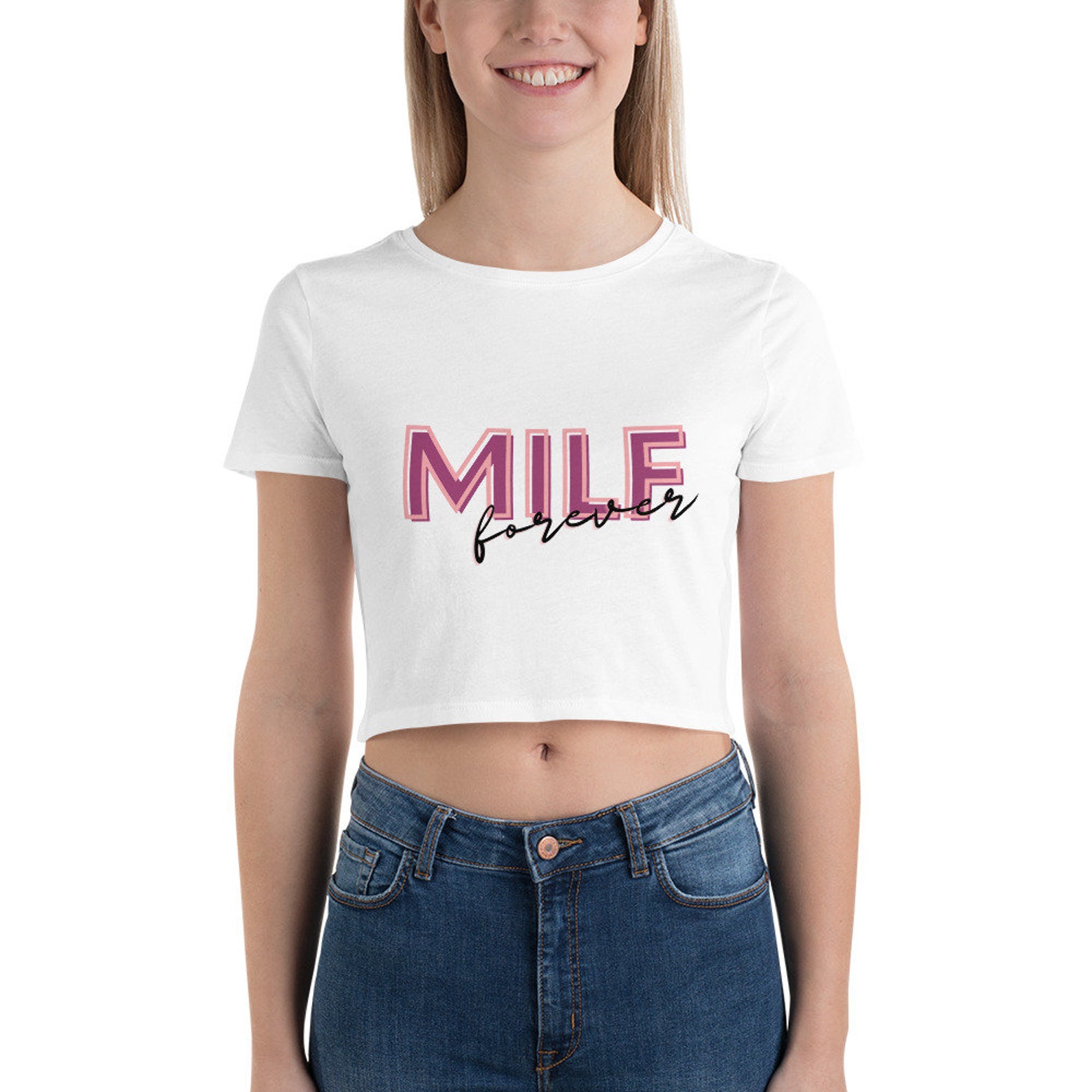 Milf Forever Crop Top Shirt Sexy Milf Clothing Milfs Tshirt Etsy