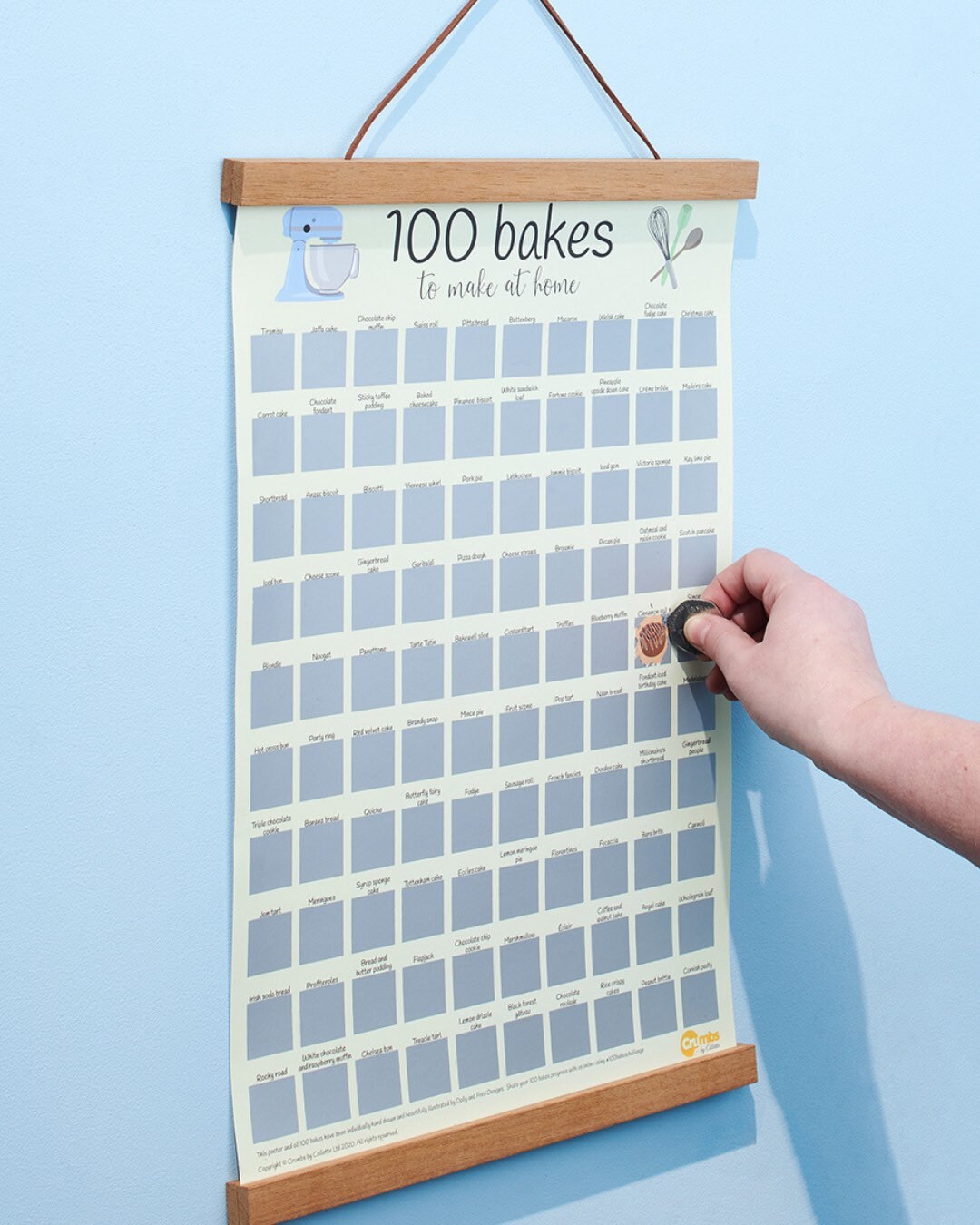 100 Bakes Scratch off Poster Baking Bucket List Recipe - Etsy UK