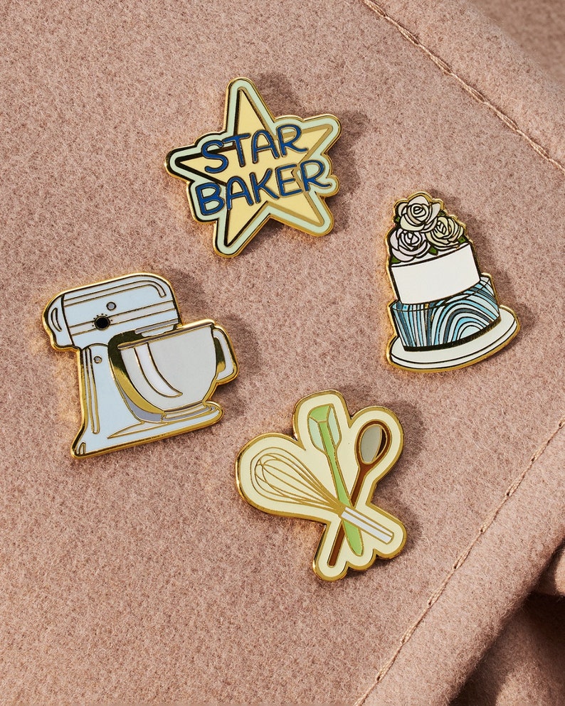 100 Bakes Scratch off Poster & Baking Enamel Pins Bundle - Etsy