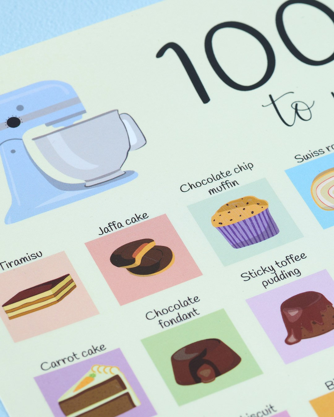 100 Bakes Scratch off Poster Baking Bucket List Recipe - Etsy UK