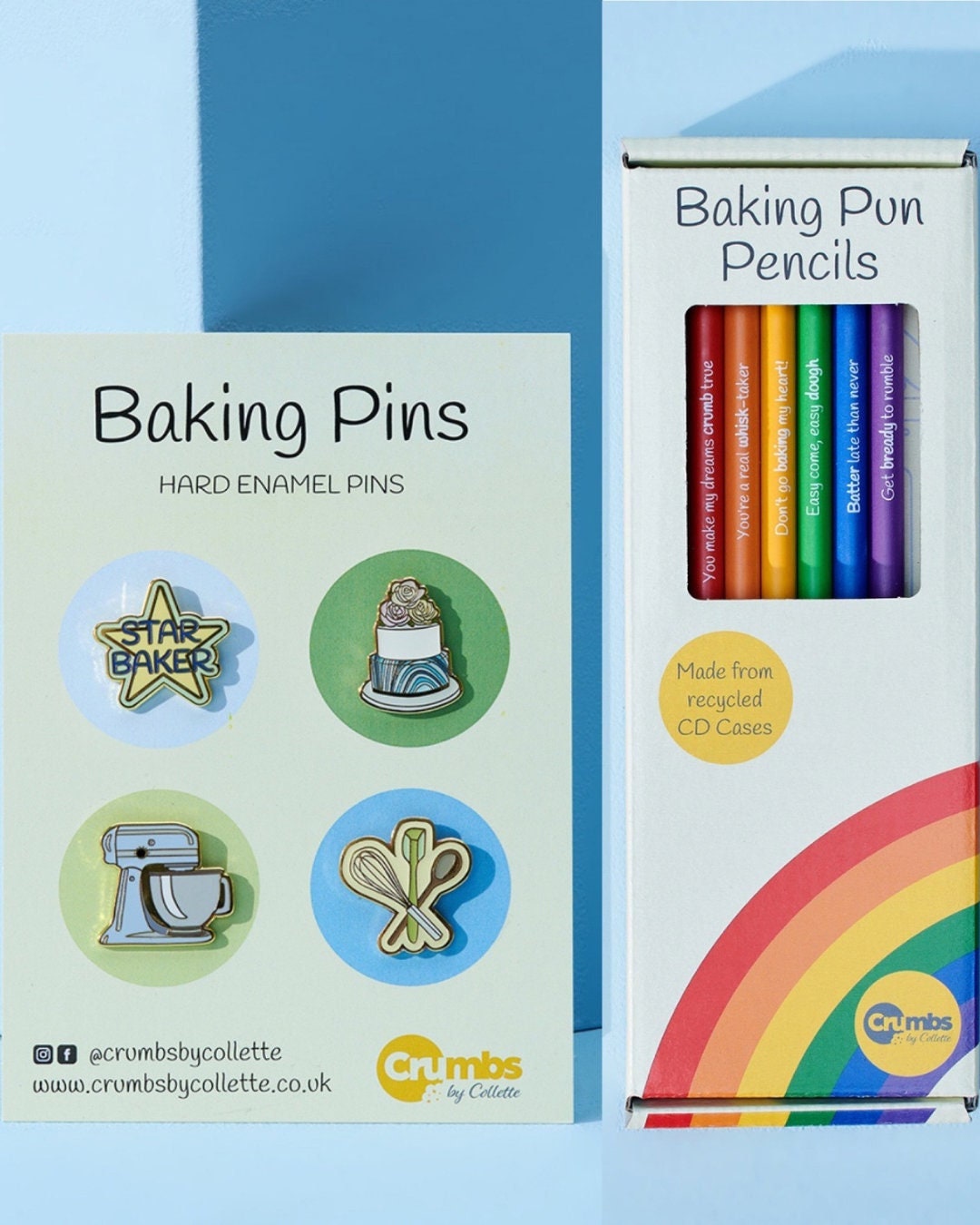 Baking Pins & Pun Pencils Bundle | Baking Enamel Pins | Baking Pun ...