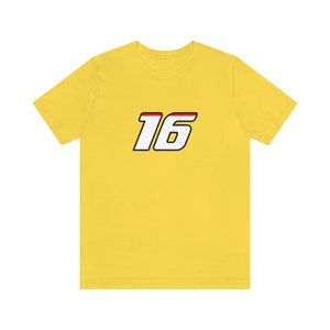 Charles Leclerc | Number 16 Ferrari T Shirt | Formula 1 Fan Gift Shirt ...