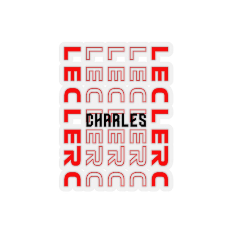 Charles Leclerc Formula 1 Sticker Leclerc Decals Formula 1 Sticker F1 ...