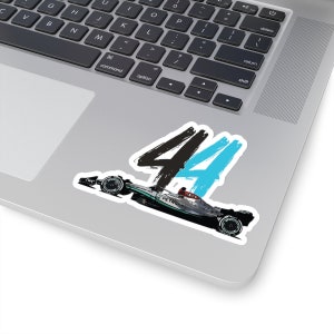 Lewis Hamilton | Number 44 Mercedes Car Sticker - Etsy