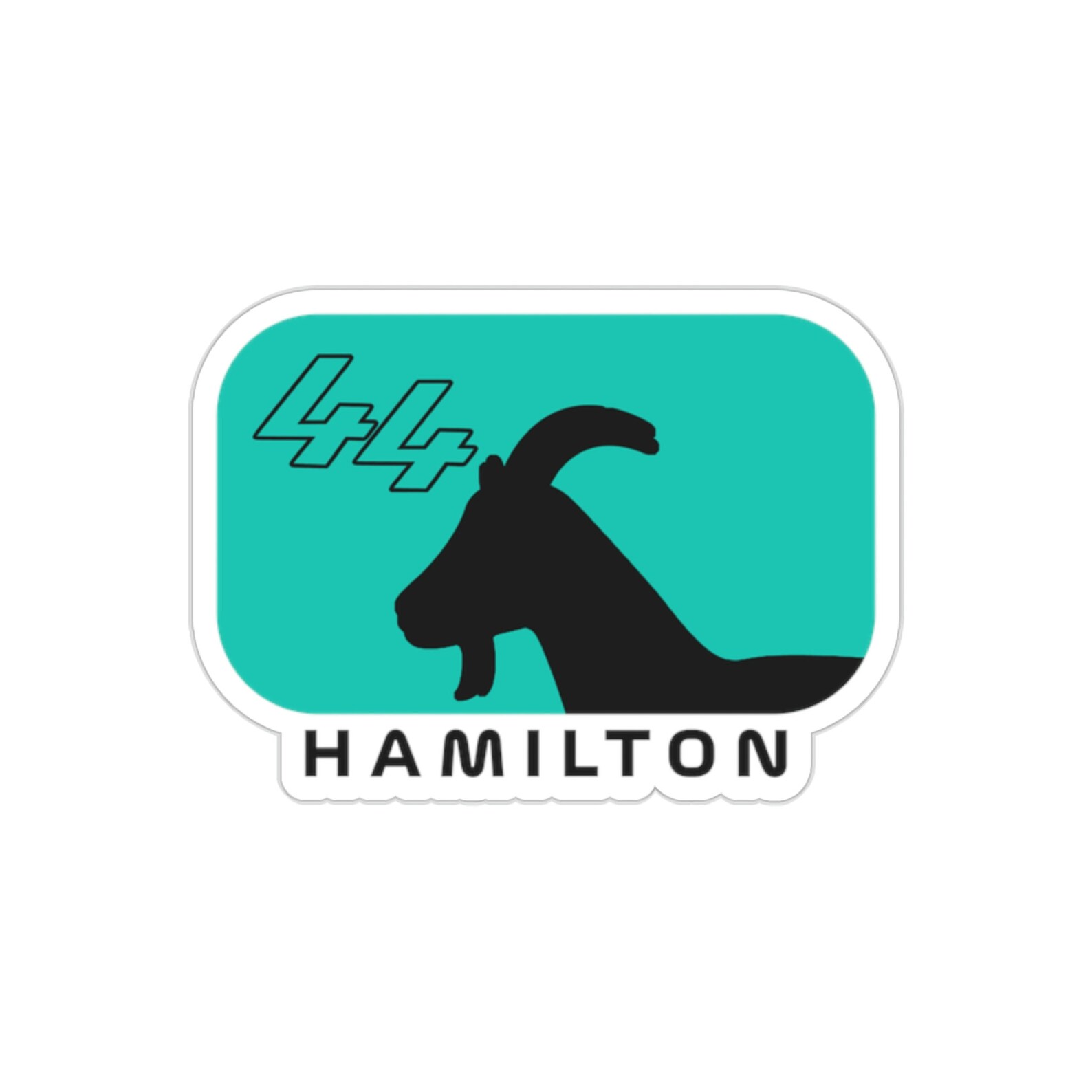Lewis Hamilton Sticker Hamilton Decals Formula 1 GOAT - Etsy